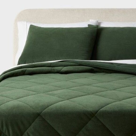 Threshold | Bedding | Threshold King Velvet Comforter And Sham Set ...